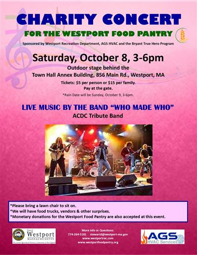 Westport Recreation Department: Charity Concert for the Westport Food ...
